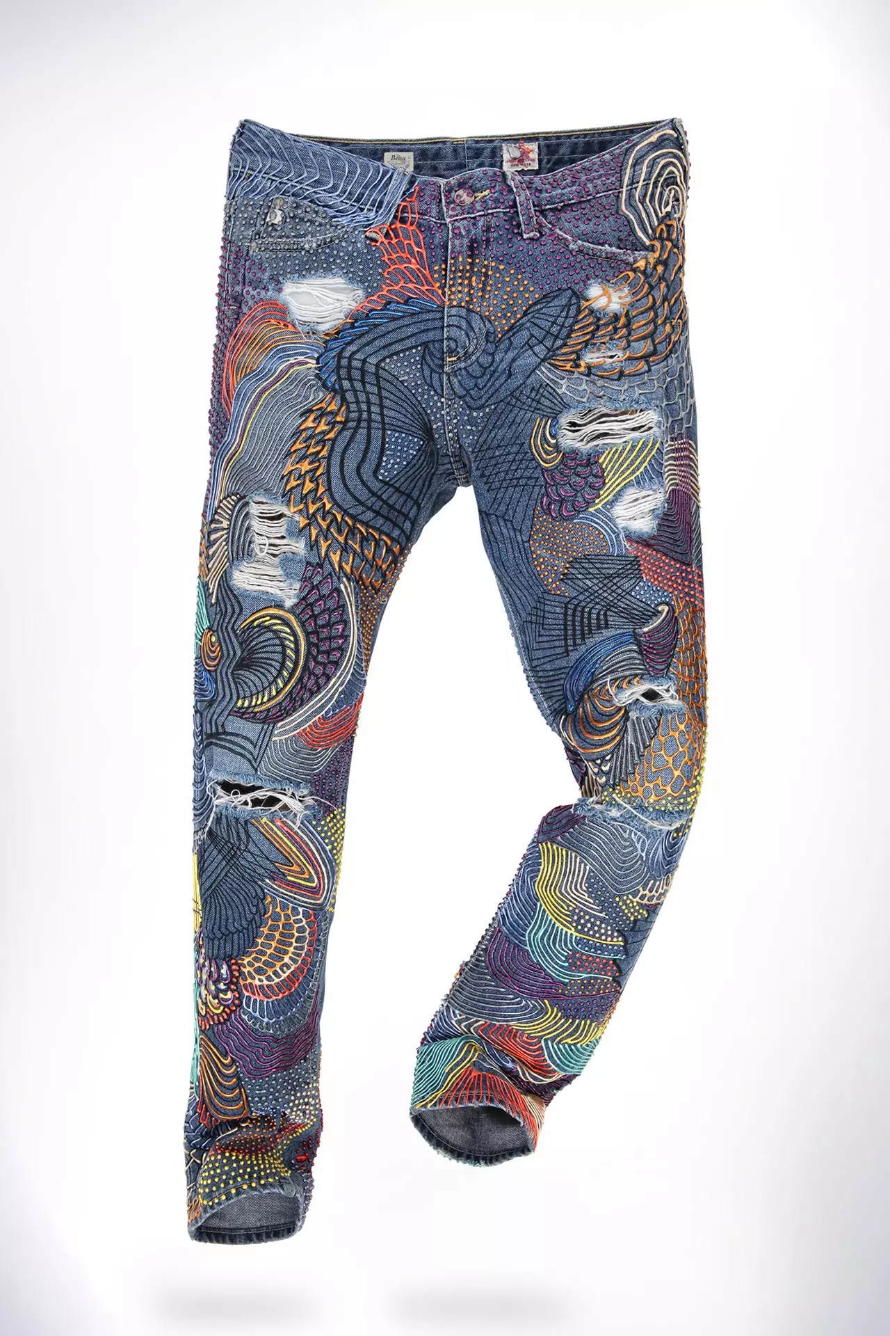 ג'ינס מותאמים אישית של אמה ווטסון מאת ג'וני דאר.