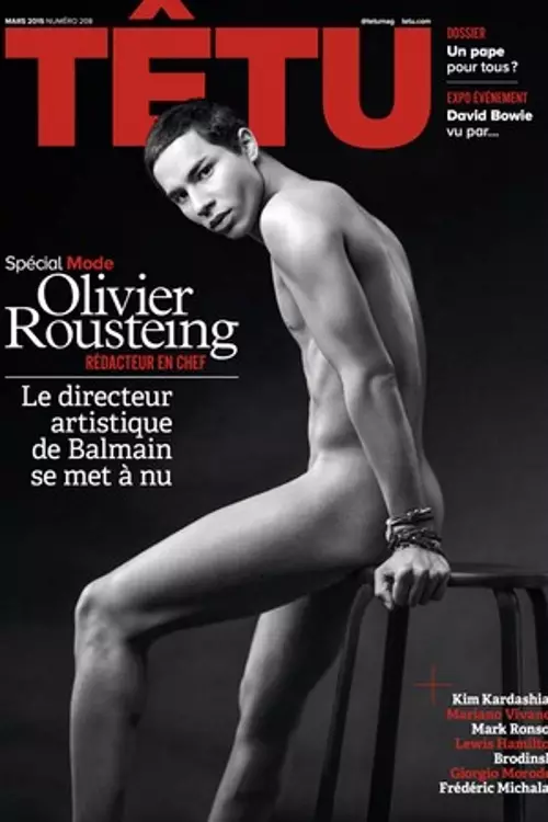 ปก Têtu ของ Olivier Rousteing นำเสนอข้อเสนอมากมาย