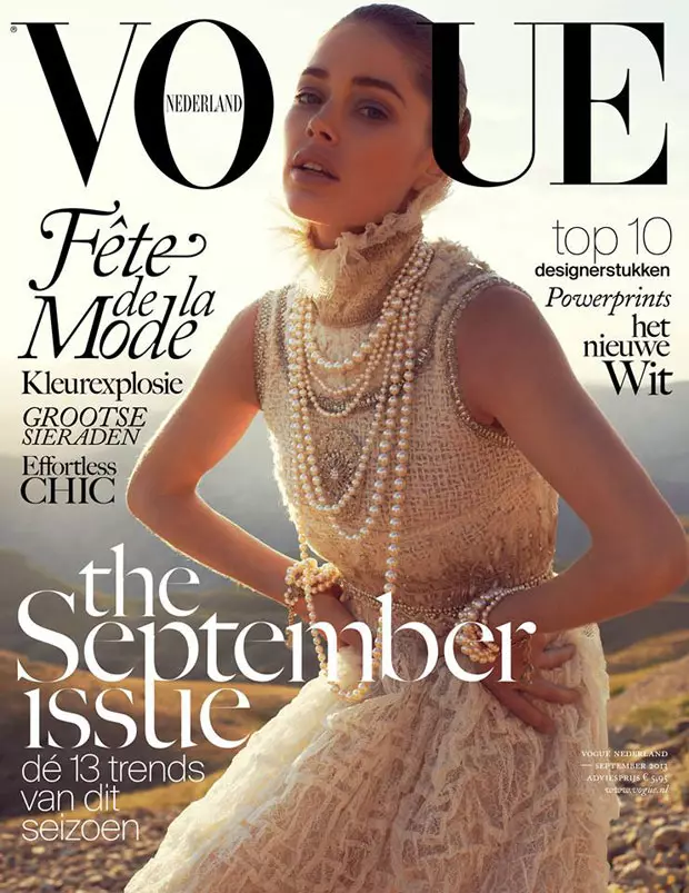 Даутцен Крус в сентябрьском выпуске Vogue, Нидерланды, 2013 г. (Forum Buzz)