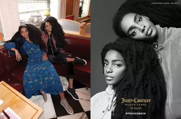 TK Wonder en Cipriana Quann schitteren in de #TRACKISBACK-campagne van Juicy Couture.