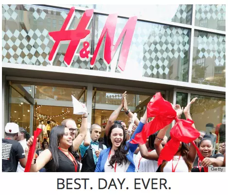 Хистерија за е-трговија на H&M