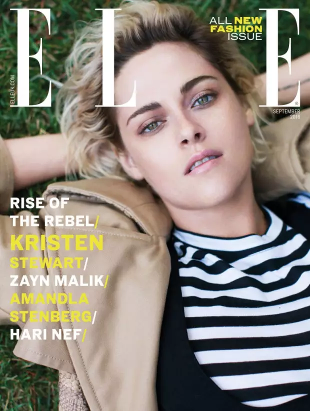 Kristen Stewart là một trong năm ngôi sao trang bìa của tạp chí cách mạng Elle UK số tháng 9 năm 2016.