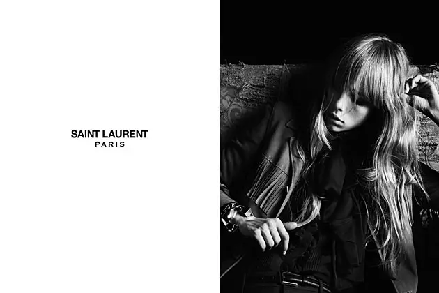 Во второй части кампании Saint Laurent Paris, проводимой весной 2013 года, представлены приветственные выступления Эди Кэмпбелл и Бека Хансен [ВИДЕО]