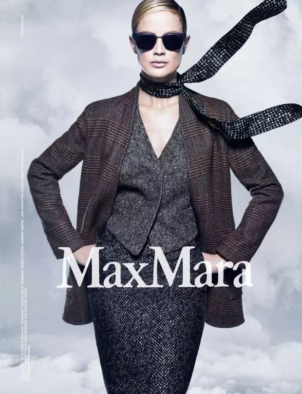 Reklamná kampaň Max Mara jeseň 2014 Carolyn Murphy Mario Sorrenti