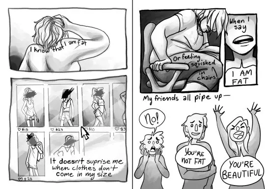 Denne tegneserie, der skildrer kurvede kvinders hverdagskampe, er et must-see