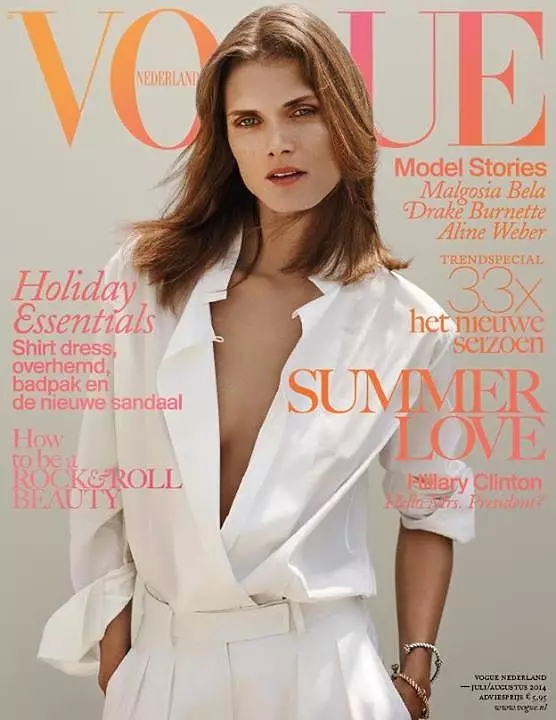 Vogue Gollandiýa 2014-nji ýylyň iýul aýy Malgosia Bela