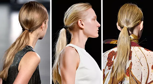 ພາກຮຽນ spring 2015 ແນວໂນ້ມຜົມ ponytails valli jason wu gucci