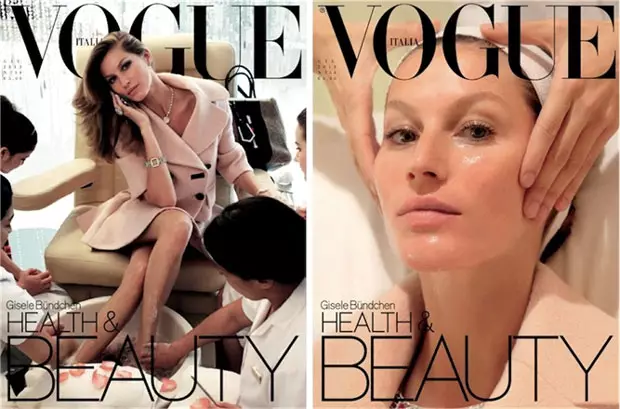 Gisele Bundchen gan Steven Meisel ar gyfer Vogue Italia