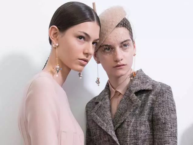 belarritakoak Christian Dior 2018ko Haute Couture udazkenean