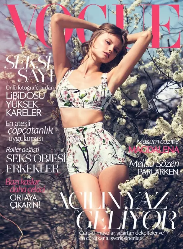 Magdalena Frackowiak Vogue Turkia 2014ko ekaina