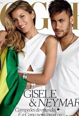 Gisele Bundchen ja Neymar Vogue Brasiilia juuni 2014