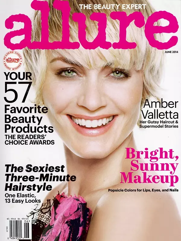 Allure mit kurzen Haaren auf dem Cover von Allure Juni 2014