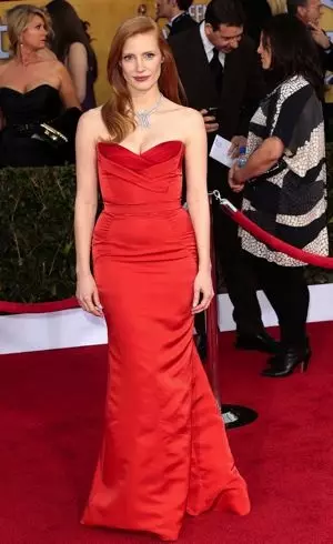 Джесика Частейн 19-и годишни награди на Гилдията на киноактьорите Лос Анджелис януари 2013 г.