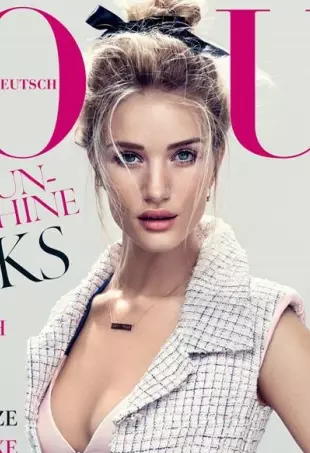 رزی هانتینگتون وایتلی مجله Vogue آلمان ژوئن 2014 را پوشش می دهد