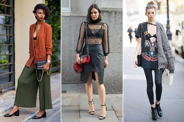 3 looks de street style que muestran cómo usar un bralette