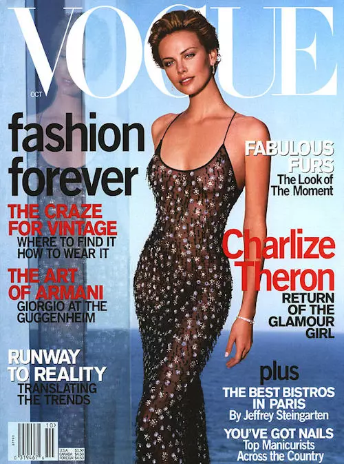 Flashback, US Vogue Oktober 2000 Charlize Theron