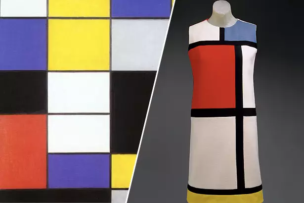 yves Saint Laurent Mondrian Shift liboslari moda san'ati