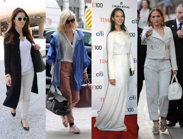 Jessica Biel, Fearne Cotton, Christy Turlington, Jennifer Lopez dia nanazava ny lohataona