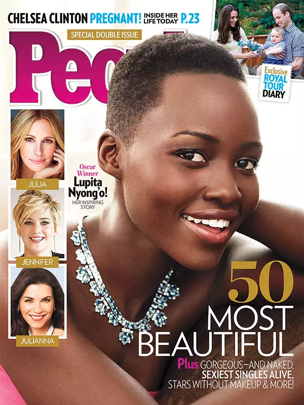 Lupita Nyong'o dækker People Magazines 50 smukkeste