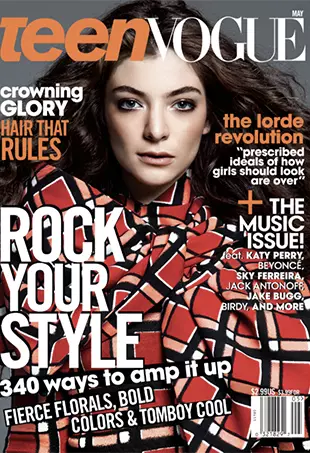 Лорде Teen Vogue журналынын мукабасында: "Кыздар кандай болушу керектиги боюнча жазылган идеалдар бүттү." (Ой, аны кошпогондо, ал фотошопто чабылган.)