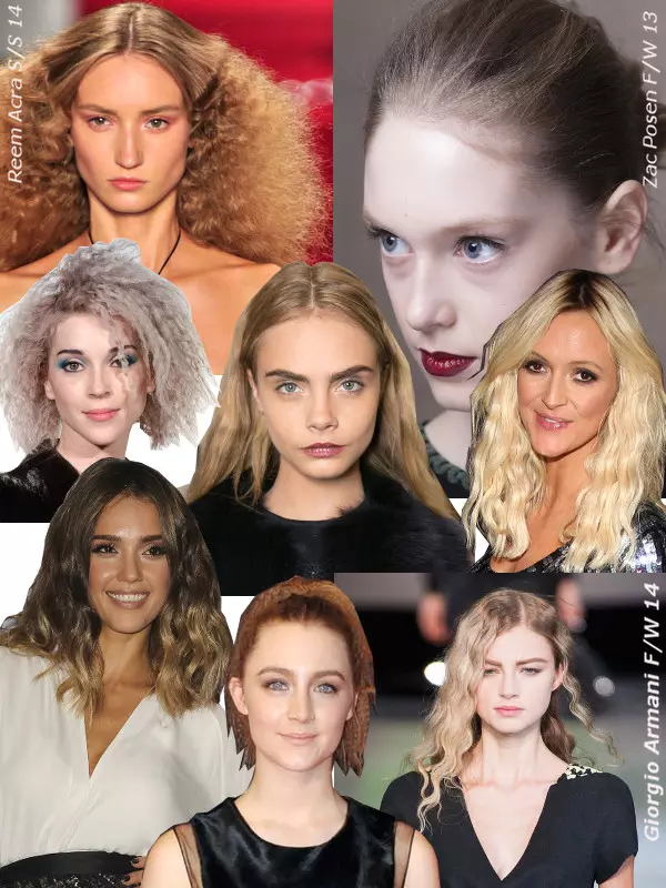 Crimped- hair-collage