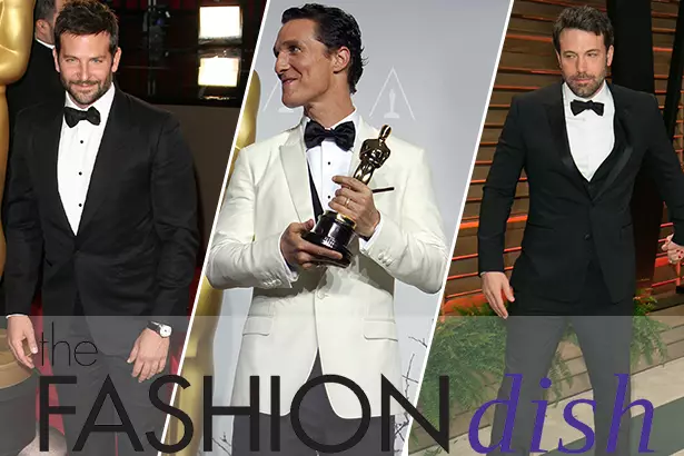 Bradley Cooper, Matthew McConaughey, Ben Affleck ĉe la 2014 Oskaroj