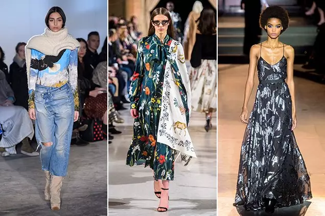 Hệ động vật tại R13 Fall 2018, Oscar de la Renta Fall 2018, Carolina Herrera Fall 2018