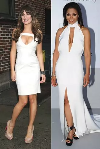 Style Showdown: Lea Michele an Janet Jackson Schluecht am Plunging Necklines