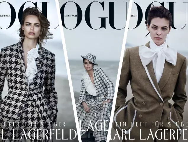 Vogue Lub Xya hli ntuj 2019: Birgit Kos, Luna Bijl & Vittoria Ceretti los ntawm Peter Lindbergh