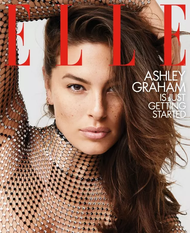 US Elle February 2019 : Ashley Graham kaCarin Backoff