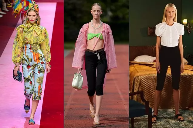 ፔዳል የሚገፋፉ በ Dolce & Gabbana Spring 2018፣ Maryam Nassir Zadeh Spring 2018 እና Khaite Spring 2018።