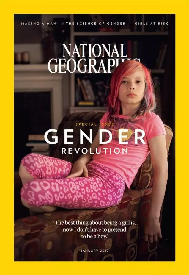 សកម្មជនប្តូរភេទ Avery Jackson គ្របដណ្តប់លើ National Geographic's January 2017