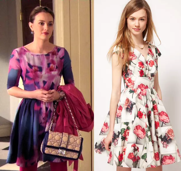 Blair Waldorf, rochie florală Peter Som