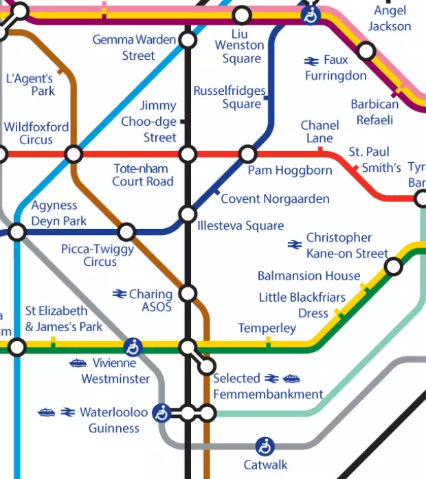 Tube map close-up 620