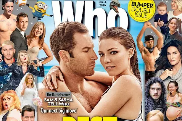 Sam Frost ndi Sasha Mielczarek Land Covetable WHO's Covetable 'Best & Worst of 2015' Cover