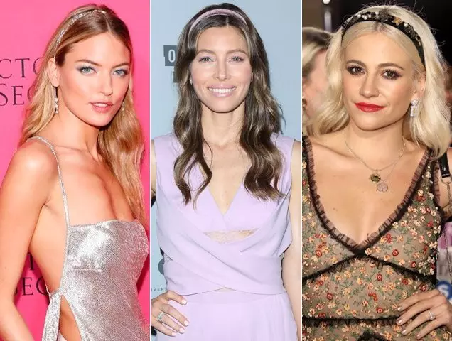 Kjendiser som rocker pannebånd: Martha Hunt, Jessica Biel og Pixie Lot