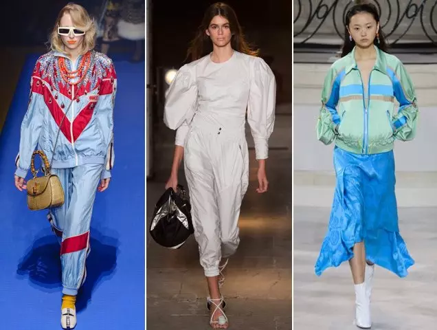 Bhí Glamleisure mar chuid mhór de bhailiúcháin Earrach 2018: Gucci Spring 2018, Isabel Marant Spring 2018, Peter Pilotto Spring 2018