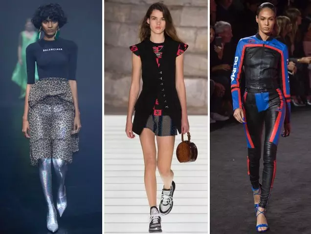 Logotipi se pojavljajo na vzletno-pristajalnih stezah za pomlad 2018 Balenciaga, Louis Vuitton in Fenty x Puma.