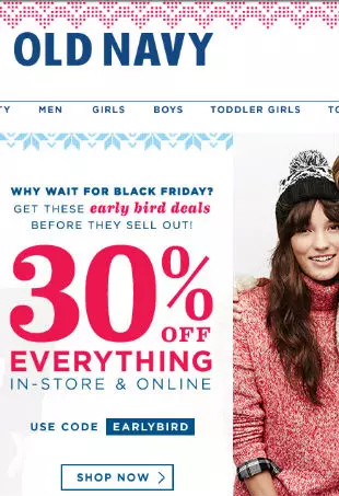 Old Navy intenta compensar la debacle de la mezclilla de talla grande