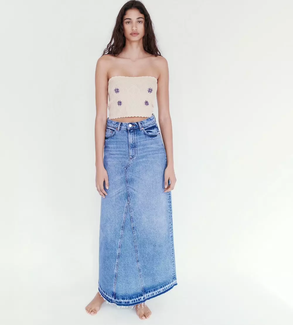 Skirts Denim ຕົກເປັນມູນຄ່າການຄ້າທັງຫມົດໃນ jeans ຂອງທ່ານສໍາລັບ 2285_5