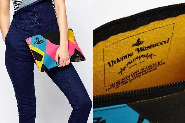 Vivienne Westwood Anglomania Clutch in Argyle Print