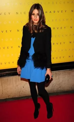 Olivia Palermo Entdeckung vun der Victoria Beckham Kleederlinn um Harvey Nichols London Februar 2012