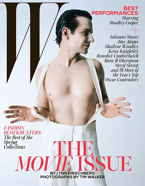 Bradley Cooper la revista W; Imagine: Tim Walker