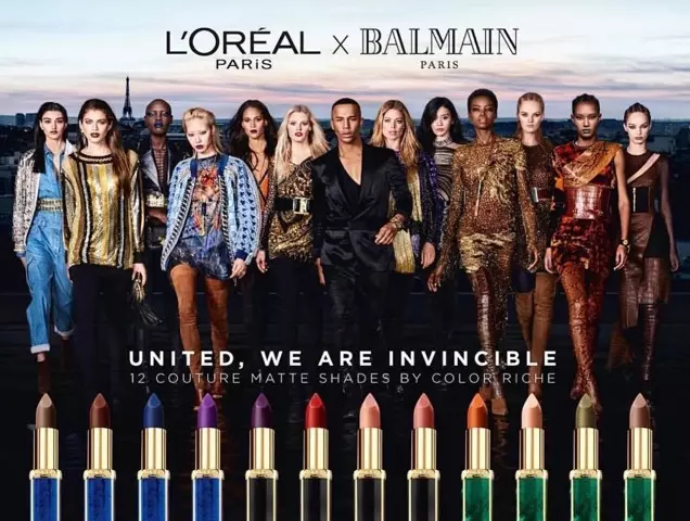 Balmain x L'Oréal Paris lūpu krāsu kampaņā parādās dažādi modeļi