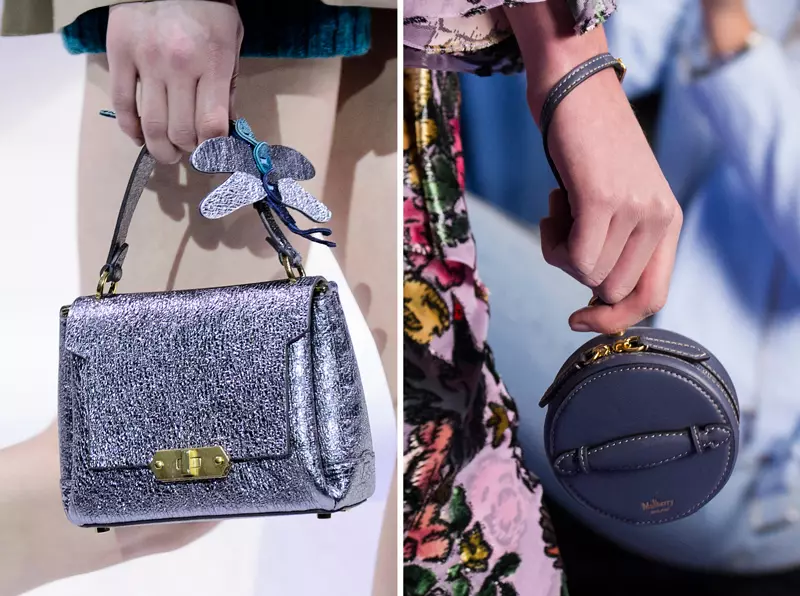 çenteyên mini li ser rêgeha Anya Hindmarch û Mulberry Fall 2017