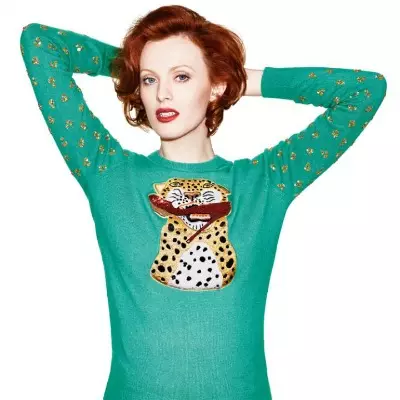 Karen Elson Christmas Sweater Save The Children Matches Fashion
