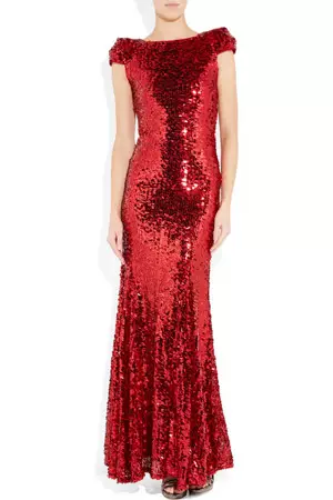 crvena haljina sa šljokicama - kupujem na forumu