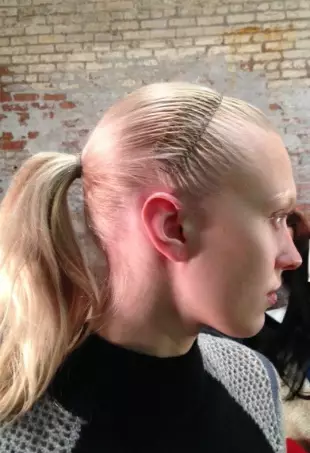 Helmut Lang outono 2014 Backstage Beauty