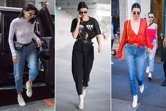 Kendall Jenner, dilettant tal-mom jean.