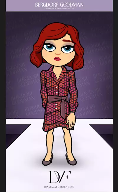 Bitmoji Bergdorf Goodman Diane von Furstenberg